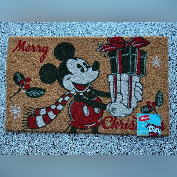 Disney | Holiday | Disney Christmas Mickey Mouse Outdoor Coir Mat ...